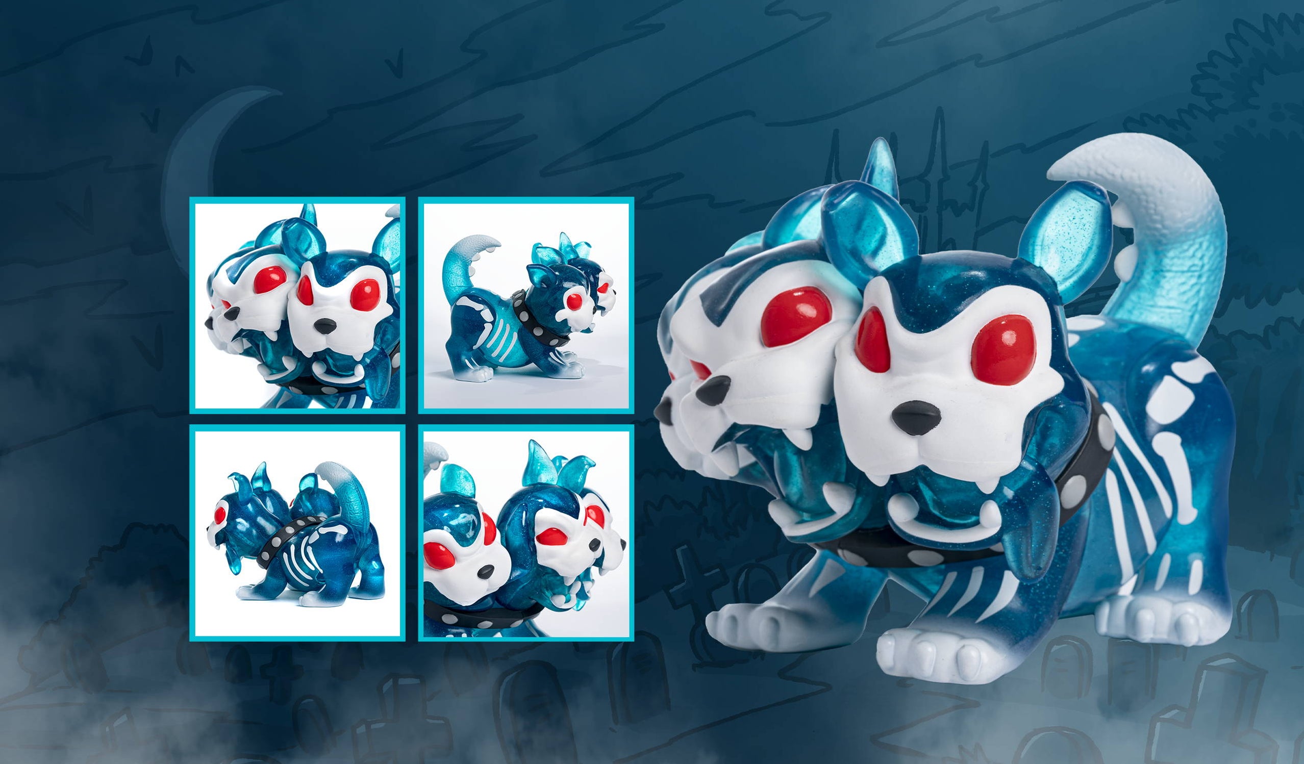GHOST CERBERUS CRYPTKINS UNLEASHED VINYL FIGURE (NYCC) — Cryptozoic ...