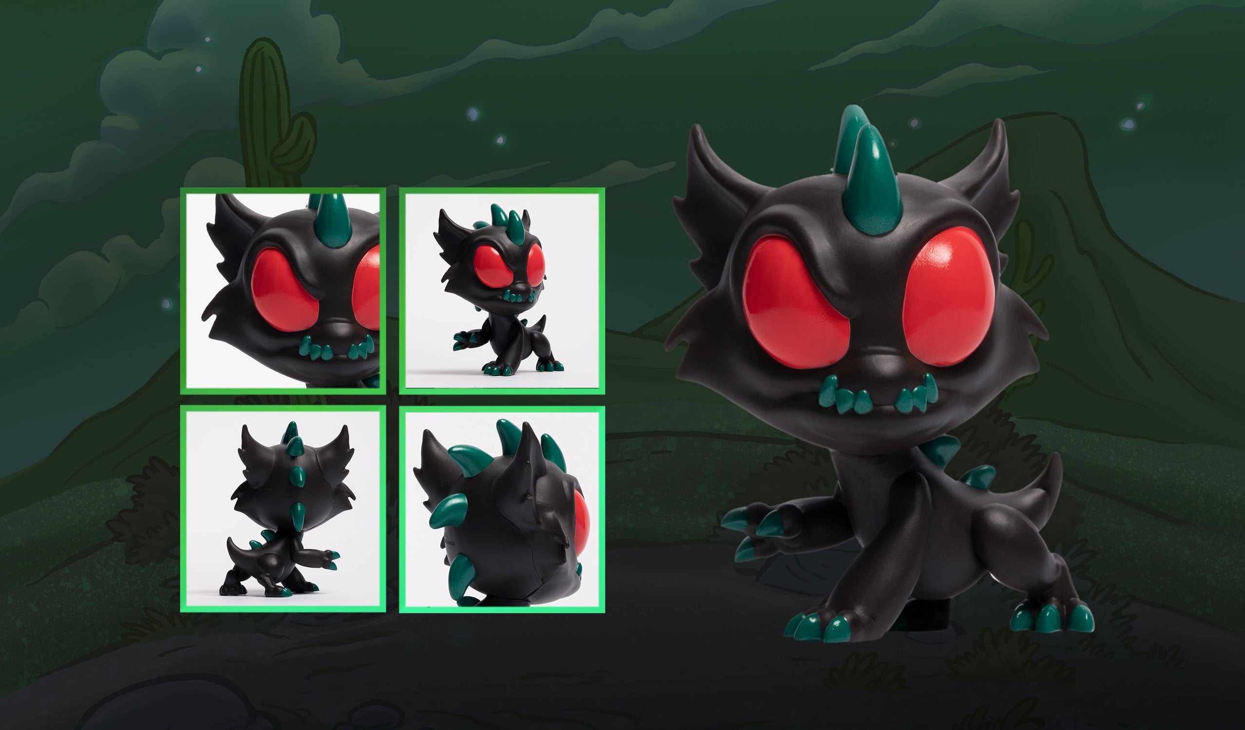 MIDNIGHT CHUPACABRA CRYPTKINS UNLEASHED VINYL FIGURE (WONDERCON@HOME E ...