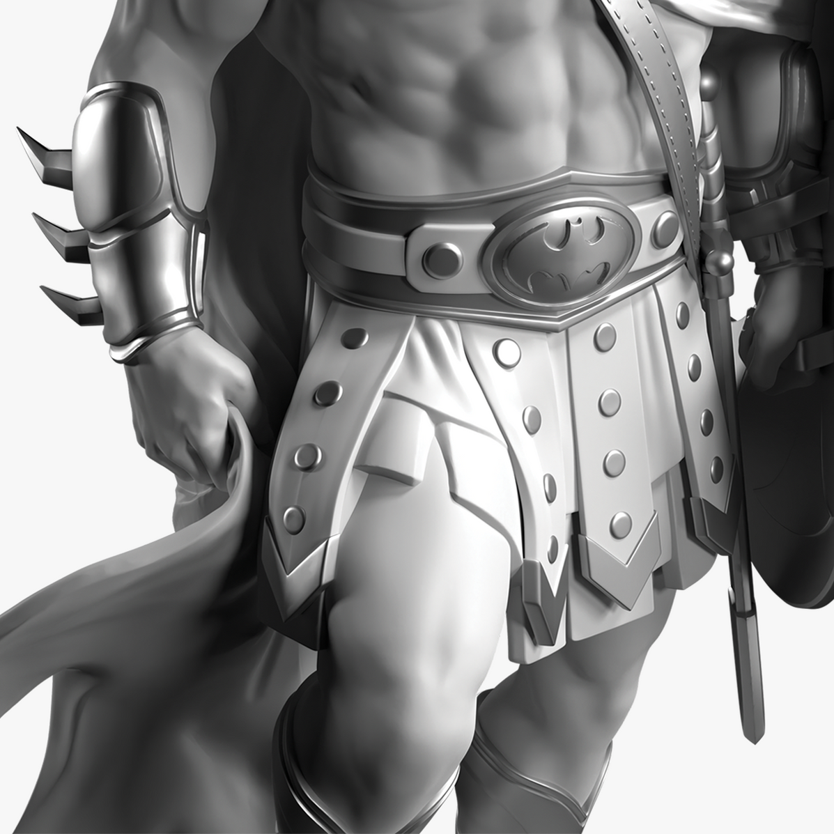 Batman: Champion of Gotham City Statue — Silver Edition — Cryptozoic ...