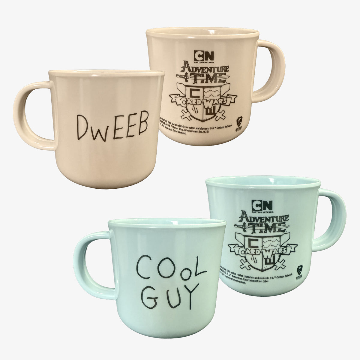 Adventure Time Card Wars: Cool Guy and Dweeb Plastic Mini Mug Token ...