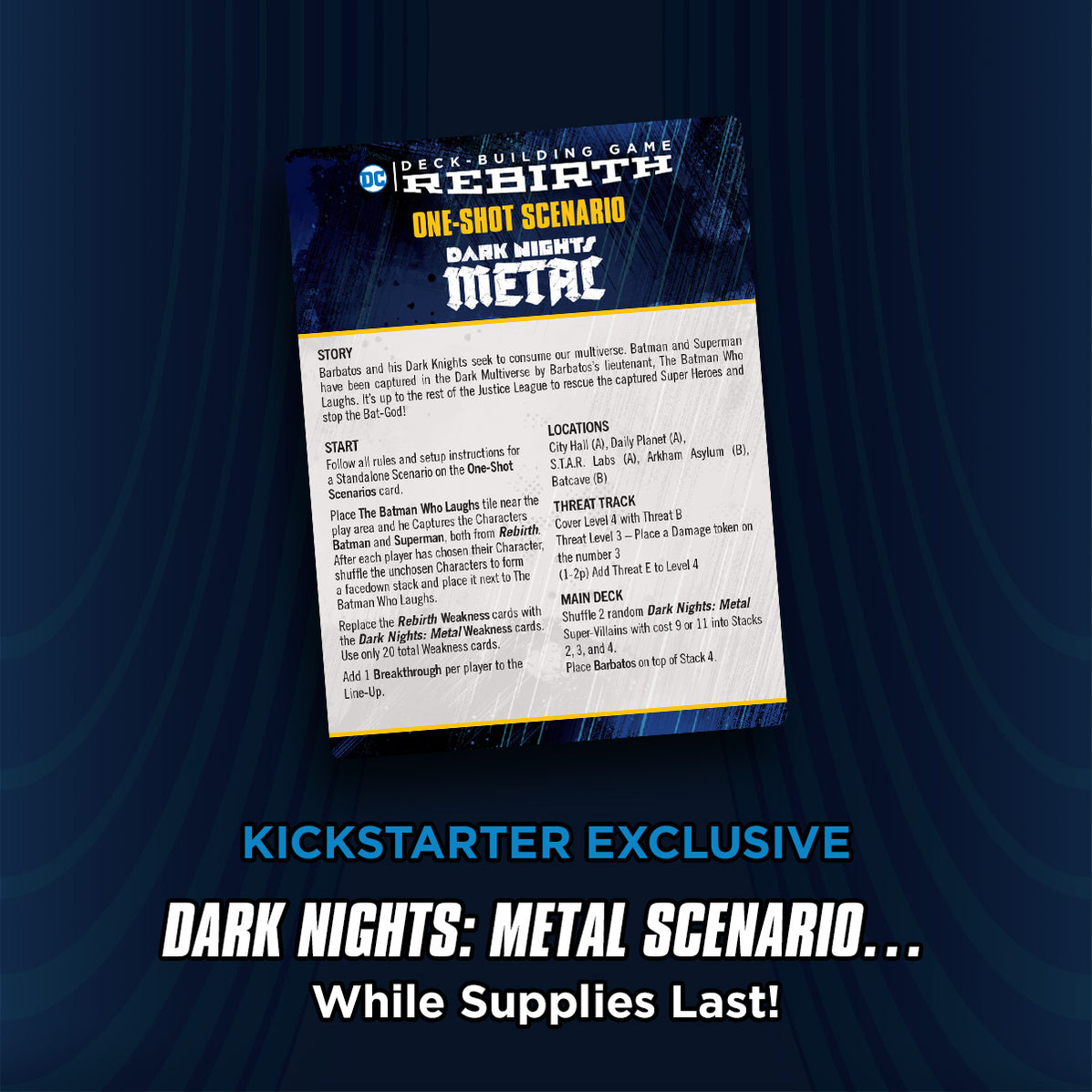 DC Deck-Building Game: Rebirth One-Shot Pack 1 — Cry for Justice ...