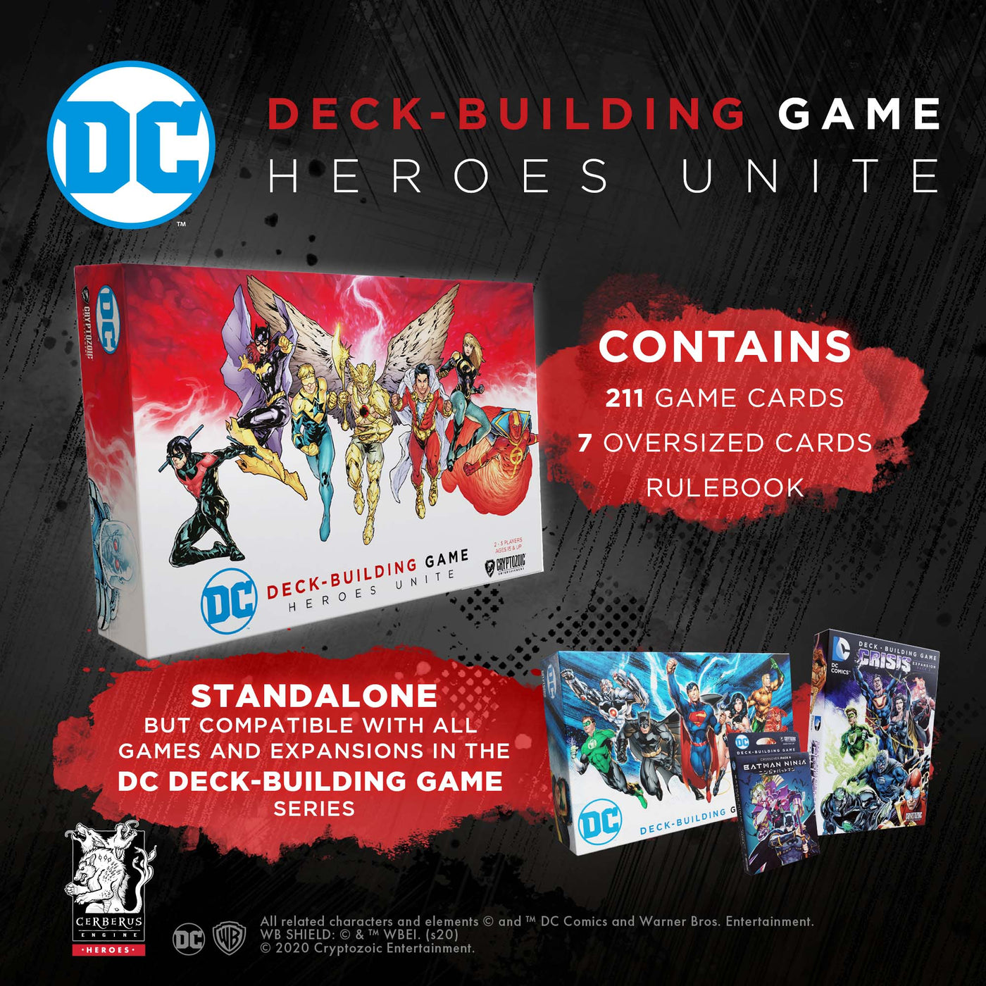 DC Deck-Building Game: Heroes Unite | Cryptozoic Entertainment Store