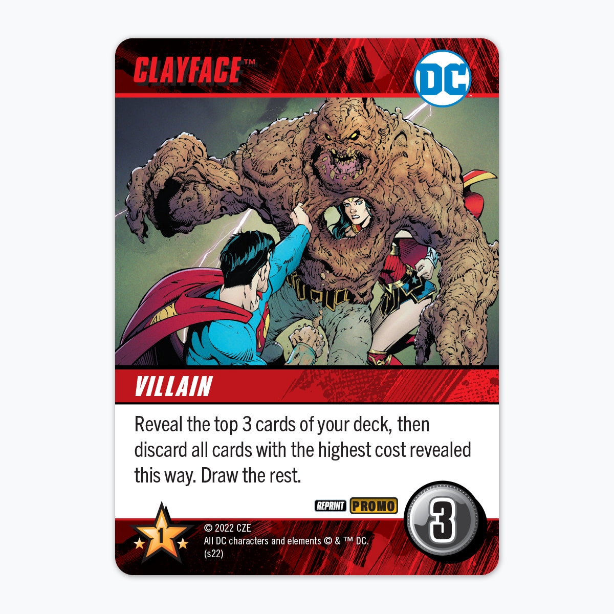 DC Deck-Building Game: Clayface Promo Card — Cryptozoic Entertainment