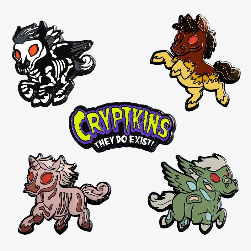 Cryptkins Enamel Pins: Four Cryptkins of the Apocalypse — Cryptozoic ...