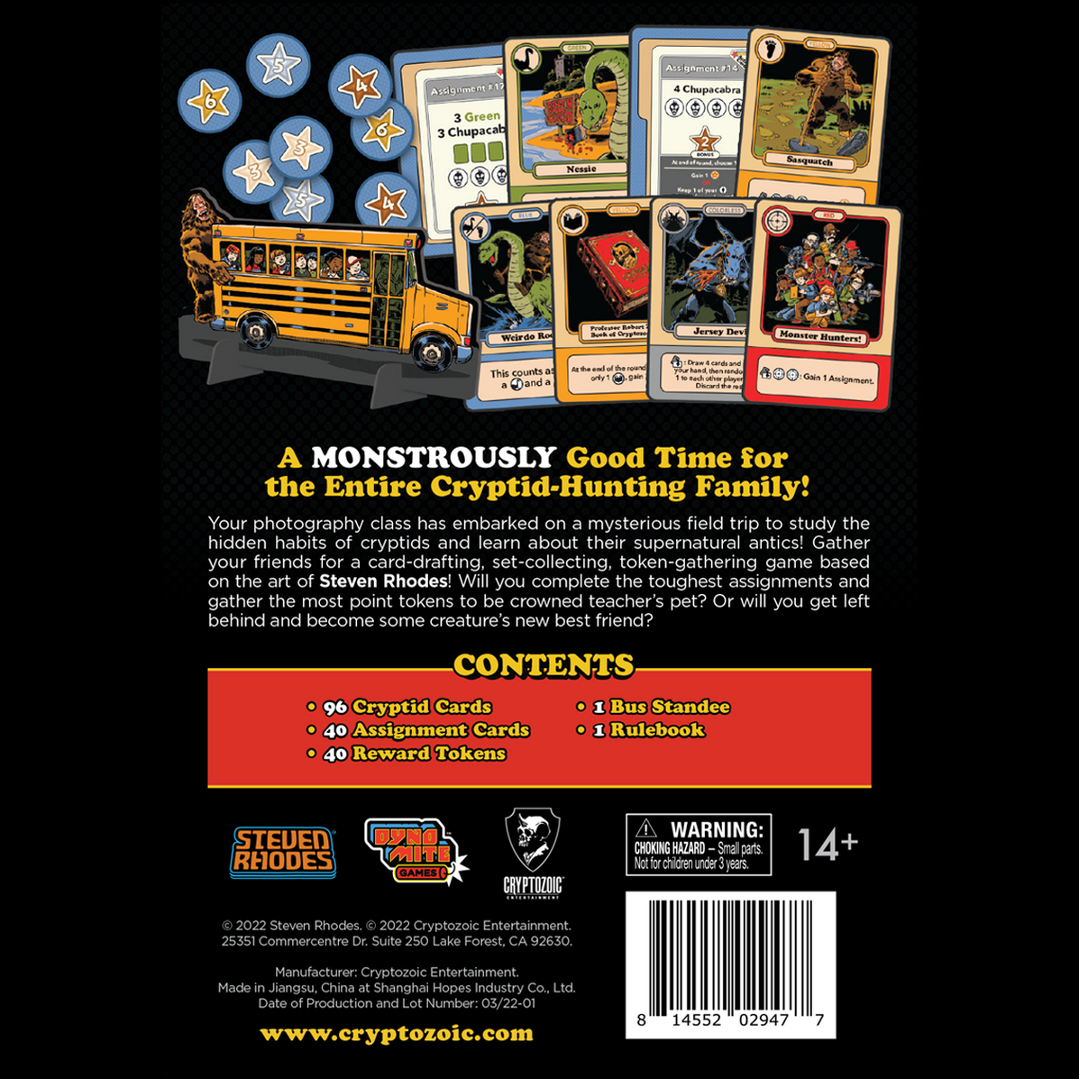 Cryptozoology for Beginners (Steven Rhodes Games Vol. 2) — Cryptozoic Entertainment